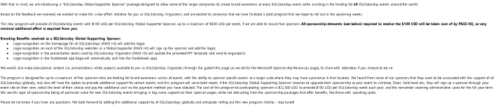 A new home for sponsoring multiple SQL Saturday events – Data Driven Technologies (DDT)